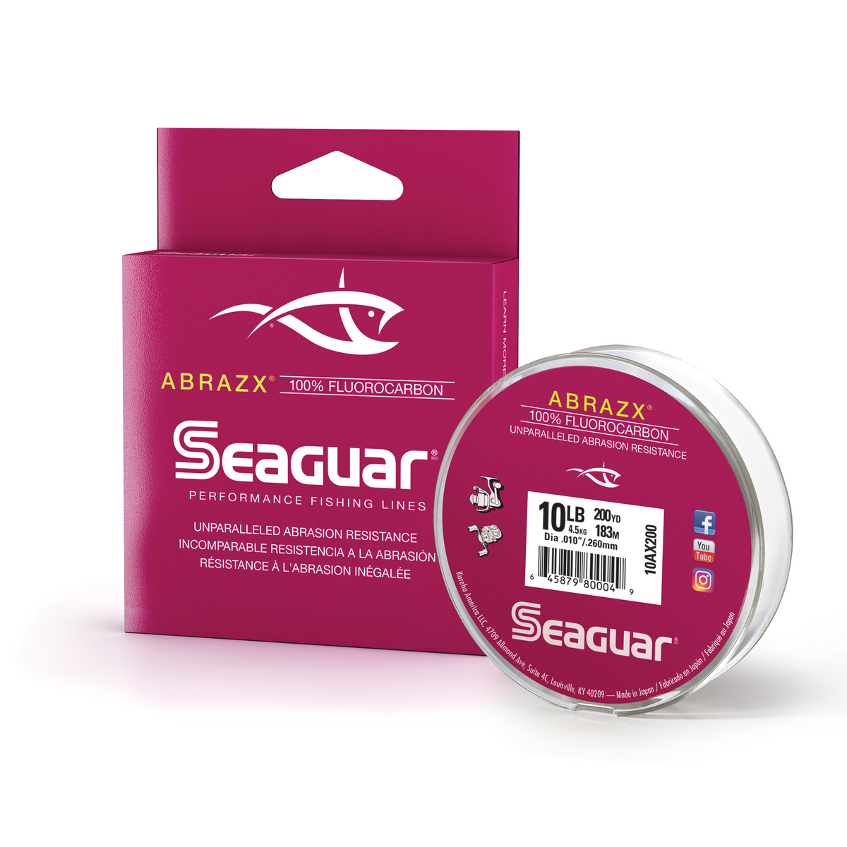 Seaguar AbrazX Fluorocarbon Line – Real Deal Tackle