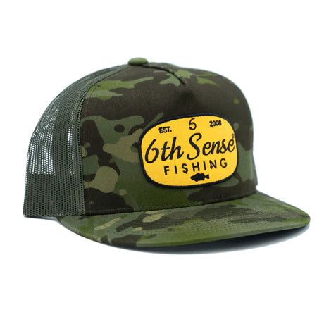 6th Sense Hat High Beam Camo Flat Bill – Real Deal Tackle